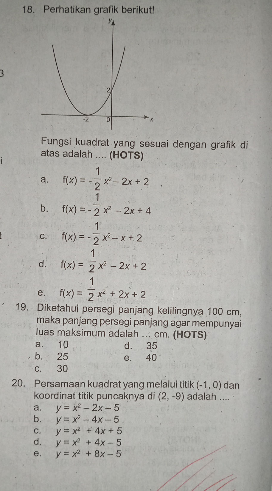 18. Perhatikan grafik berikut! Fungsi | StudyX