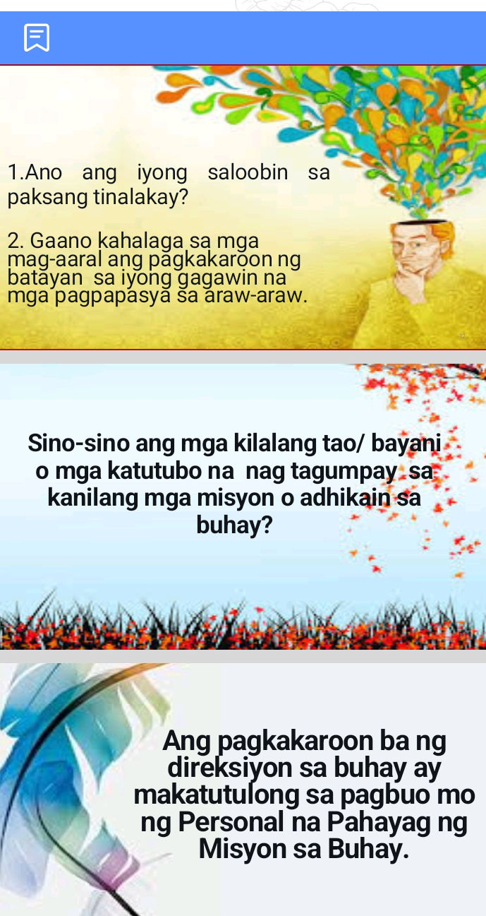 1. Ano ang iyong saloobin sa paksang | StudyX