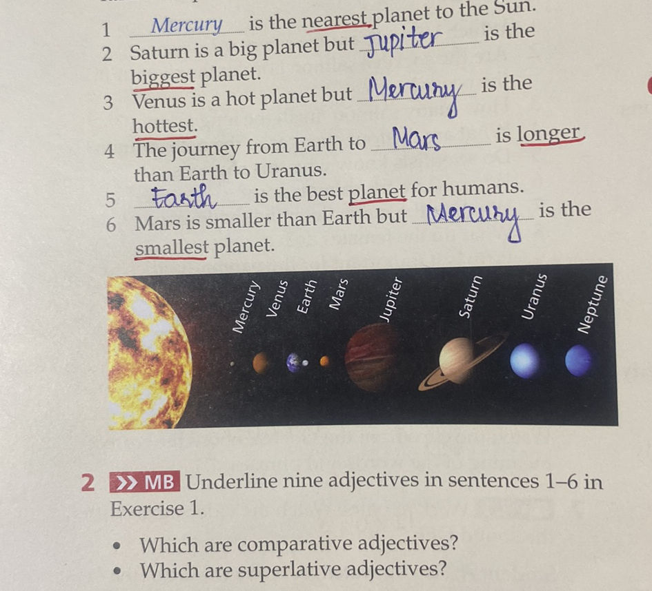 1 Mercury is the nearest planet to the Sun. | StudyX