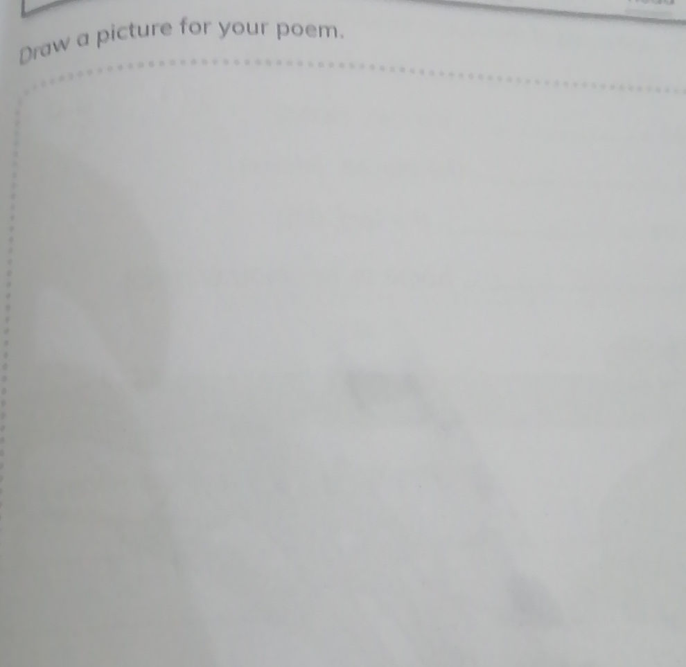 Drawing a picture for a poem | StudyX