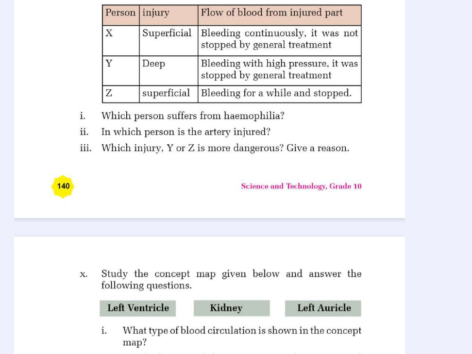 Person | injury | Flow of blood from injured | StudyX