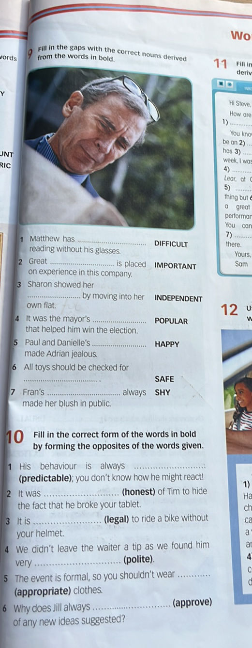 9 Fill in the gaps with the correct nouns | StudyX