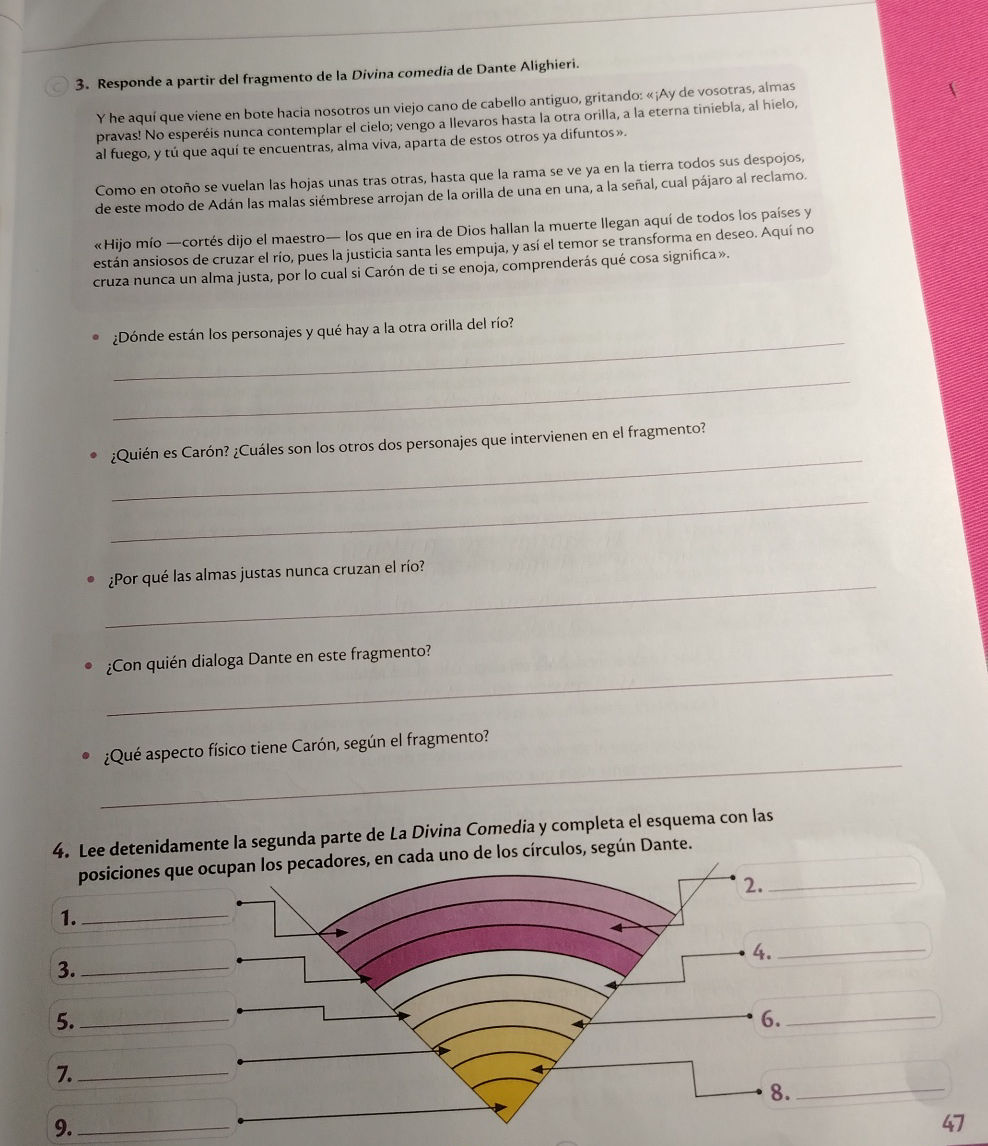 3. Responde a partir del fragmento de la | StudyX