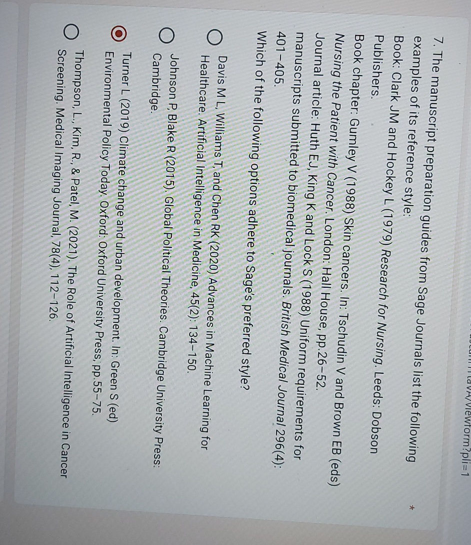 7. The manuscript preparation guides from | StudyX