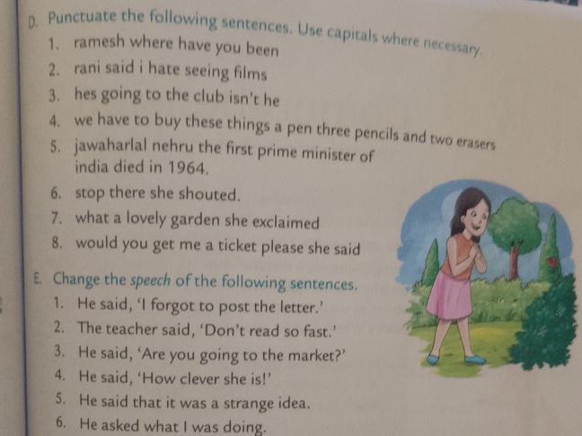 D. Punctuate the following sentences. Use | StudyX