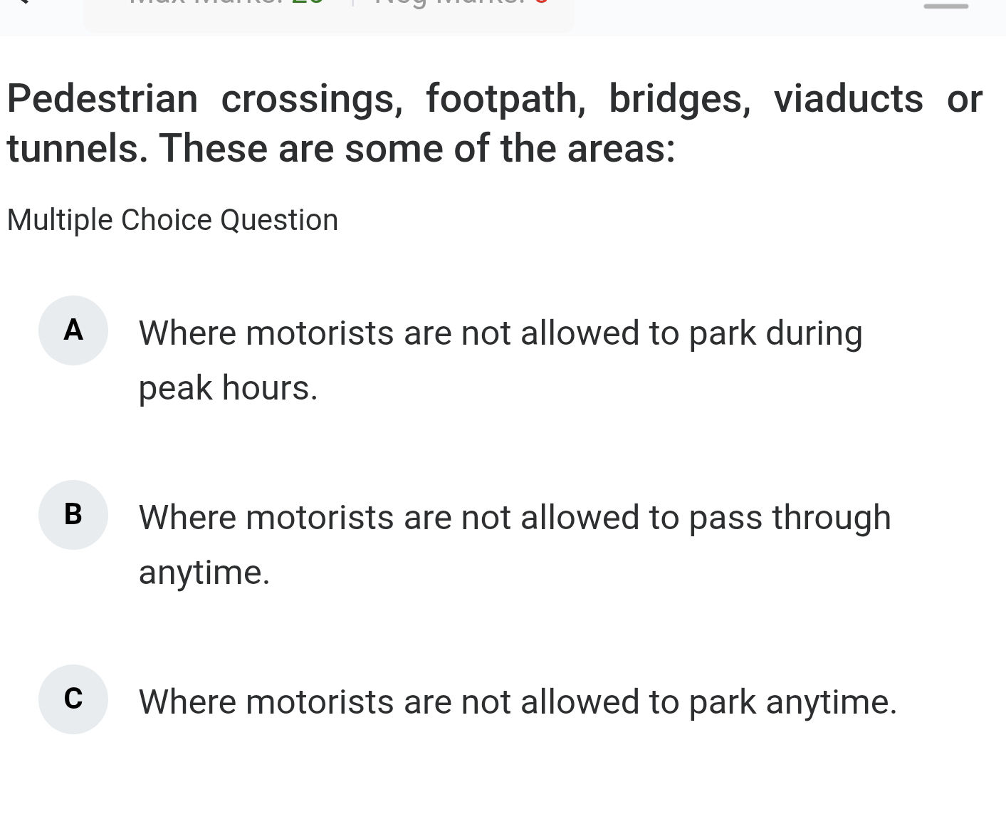 Pedestrian crossings, footpath, bridges, | StudyX