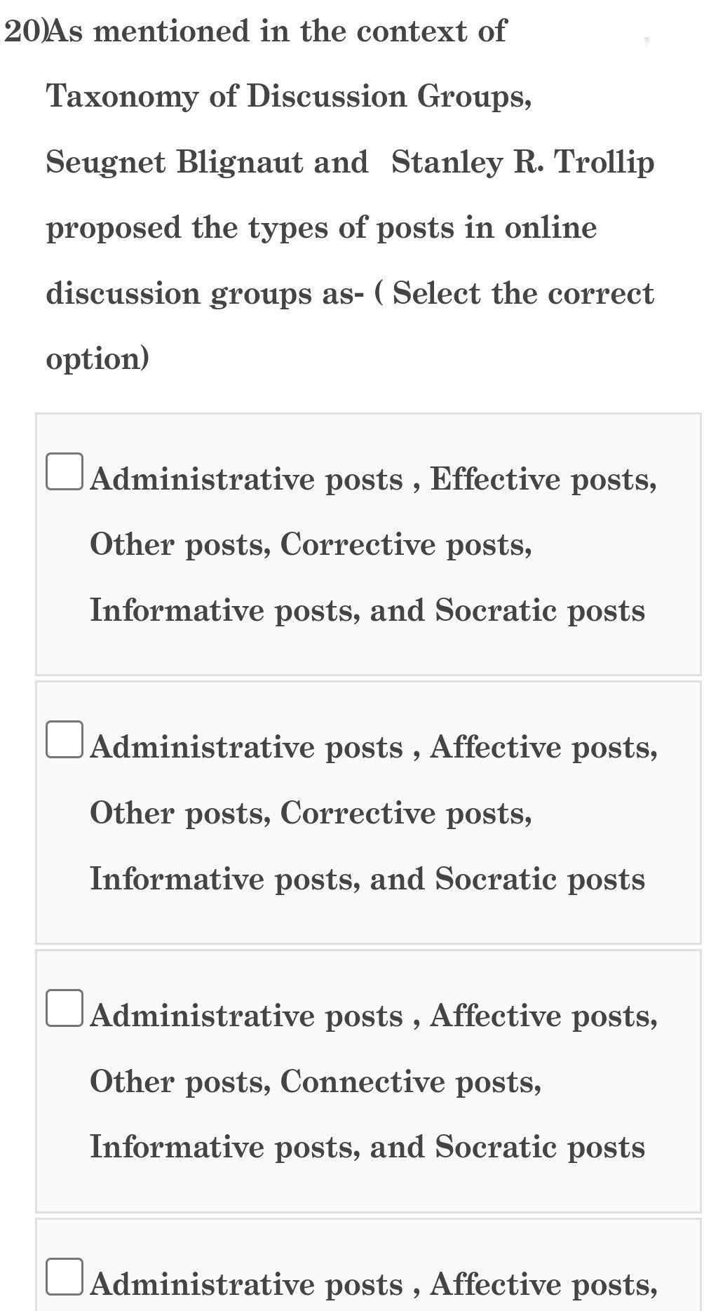 20)As mentioned in the context of Taxonomy | StudyX