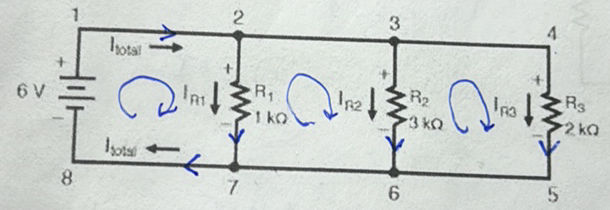 The image shows a circuit diagram with a 6V | StudyX
