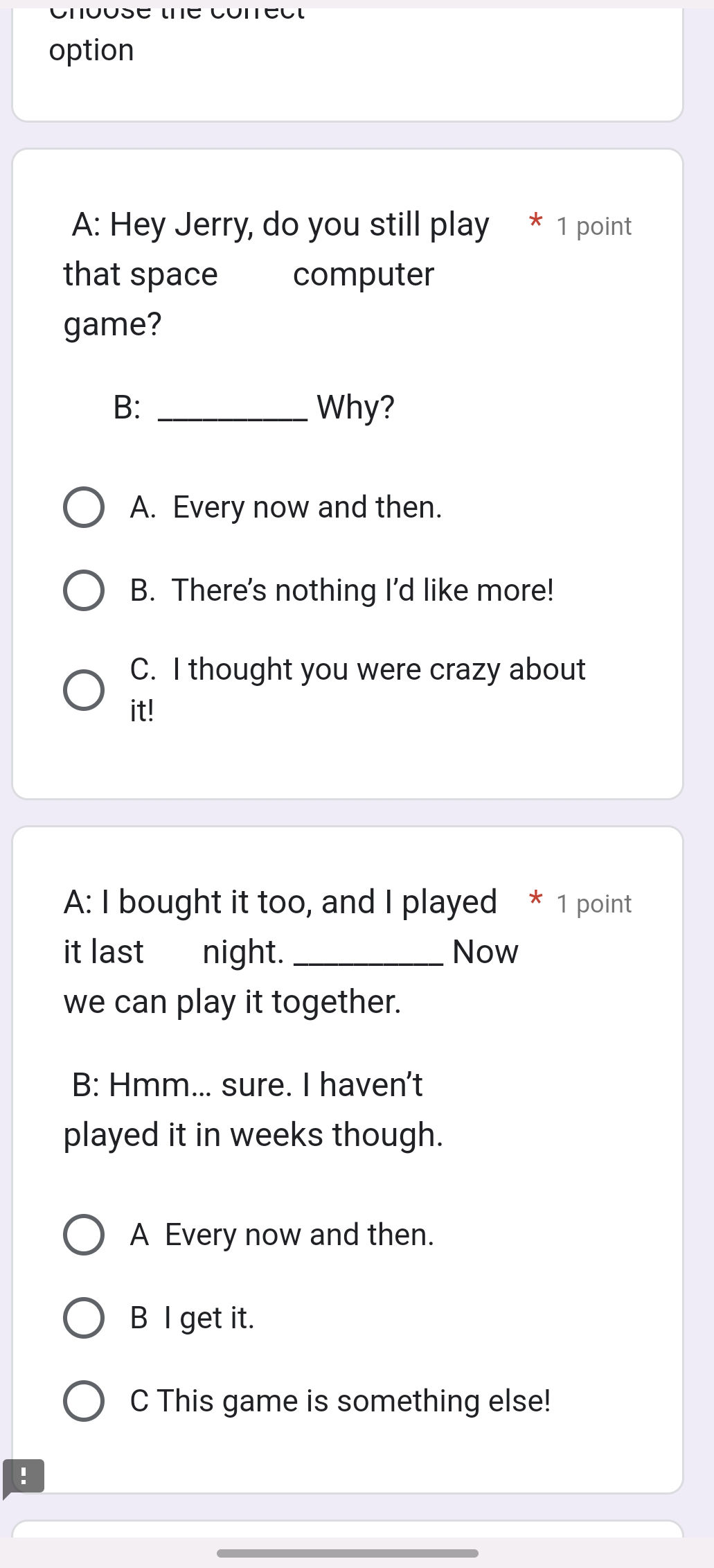 A: Hey Jerry, do you still play that space | StudyX