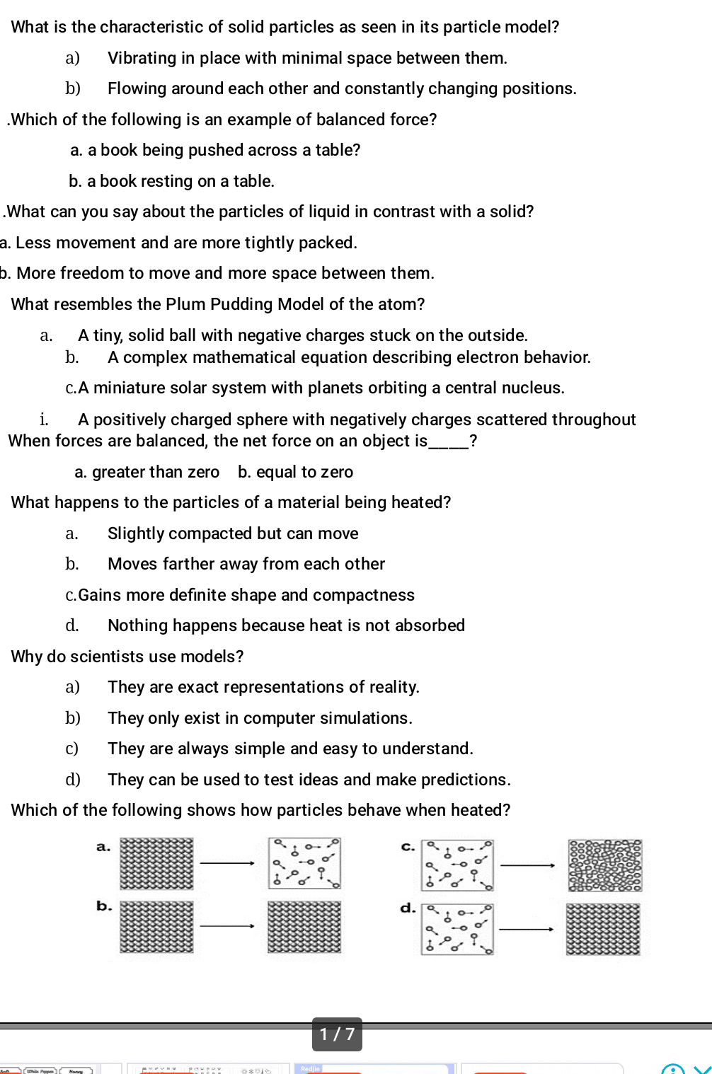 What is the characteristic of solid | StudyX