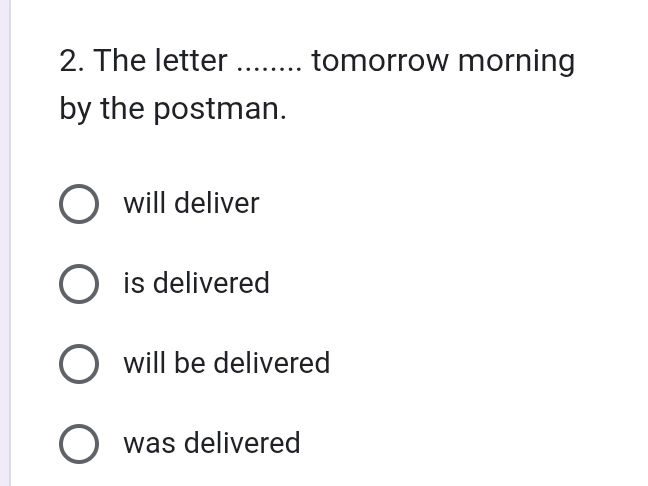 The letter ...... tomorrow morning by the