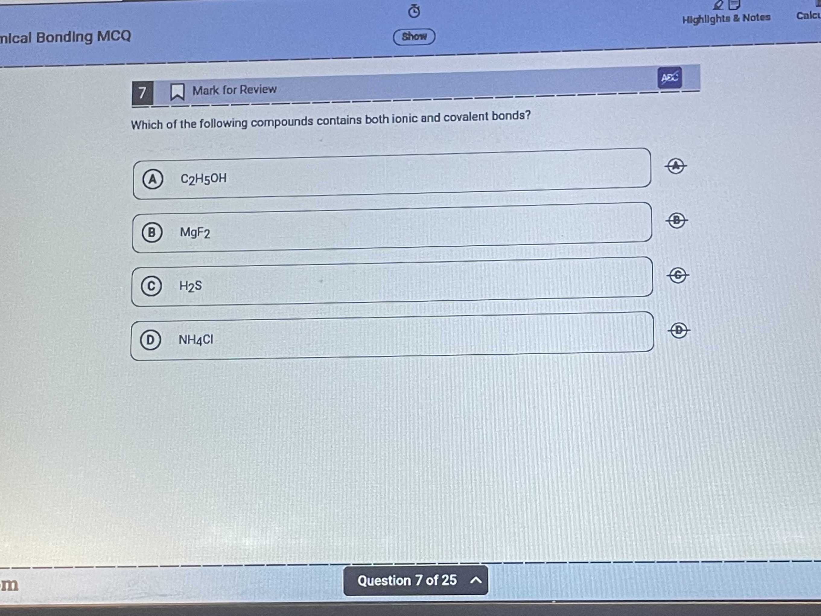 Which of the following compounds contains | StudyX