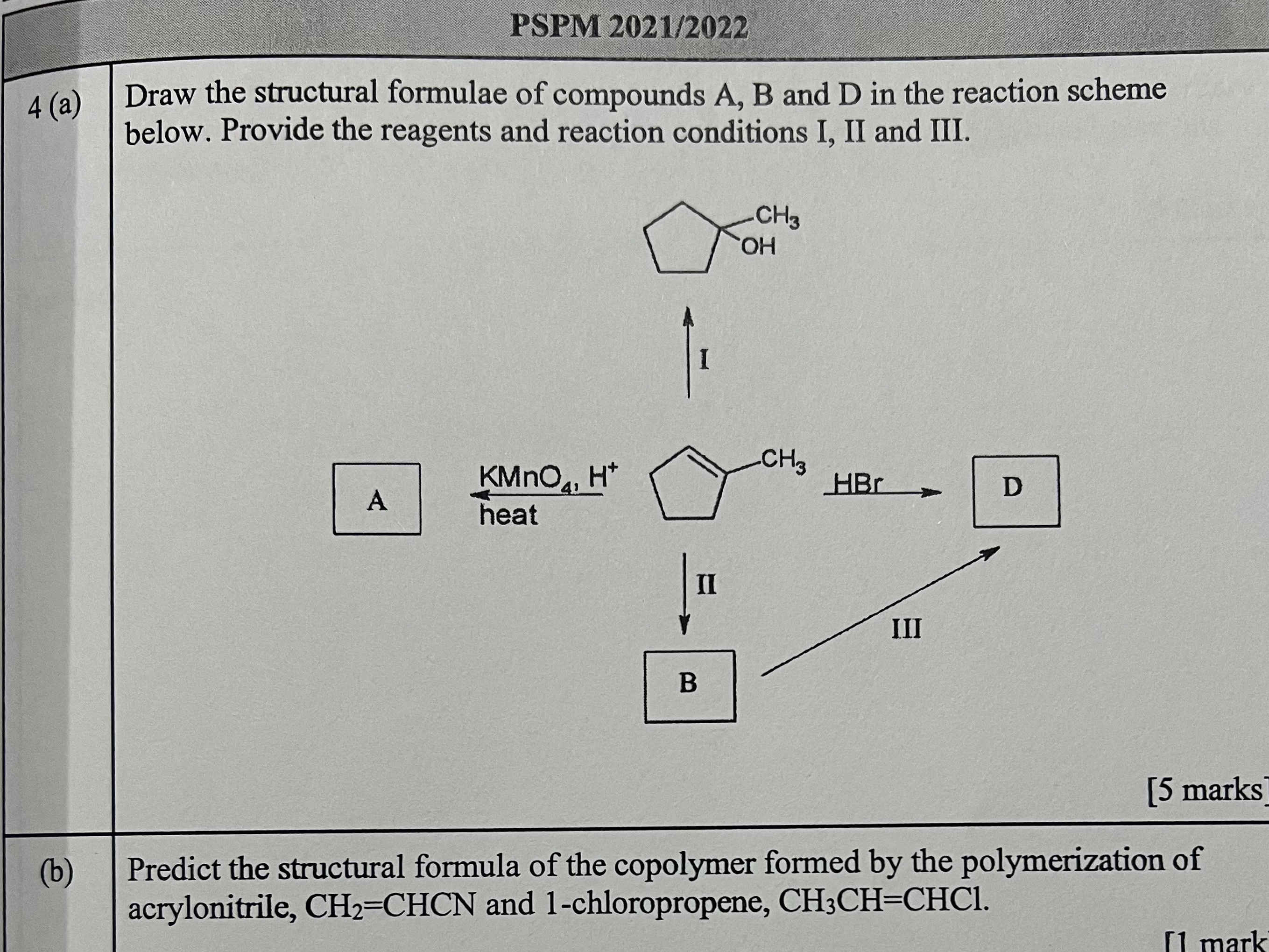 4 (a) Draw the structural formulae of | StudyX
