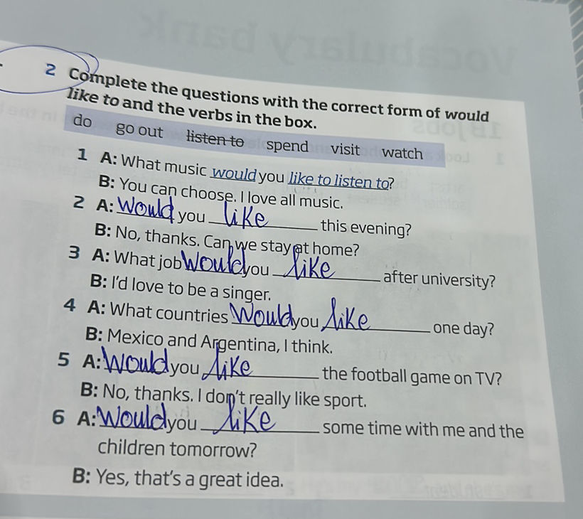 2 Complete the questions with the correct | StudyX