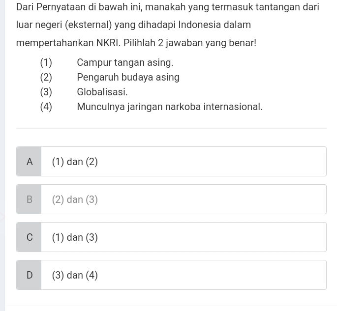 Dari Pernyataan di bawah ini, manakah yang | StudyX