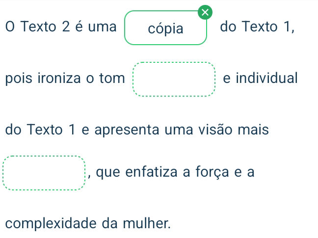 O Texto 2 é uma cópia do Texto 1, pois
