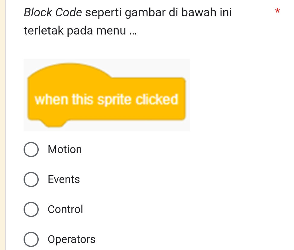 Block Code seperti gambar di bawah ini | StudyX