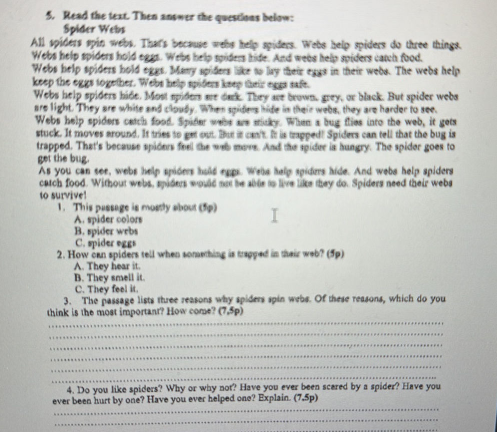 5. Read the text. Then answer the questions | StudyX