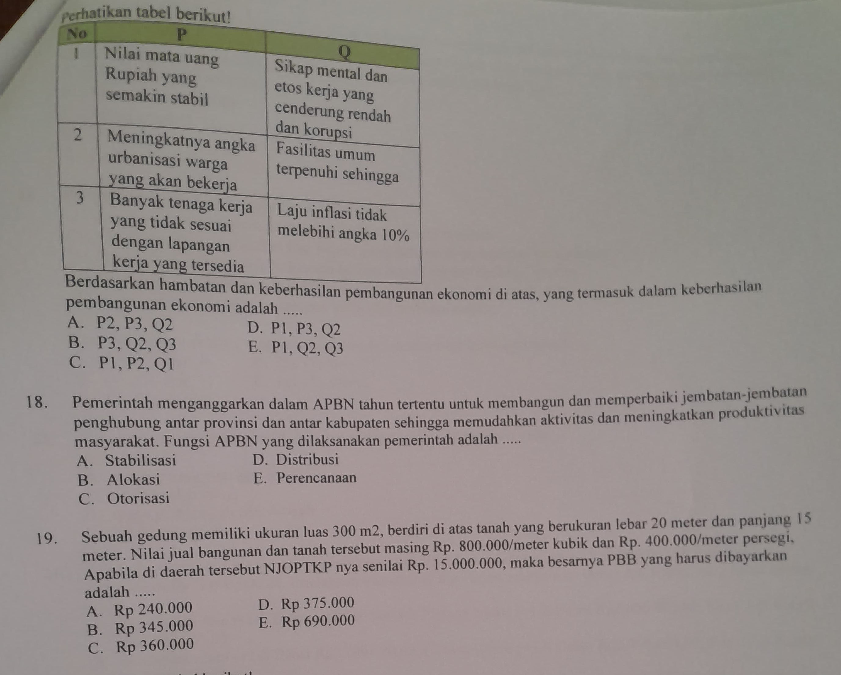 Perhatikan tabel berikut! | No | P | StudyX
