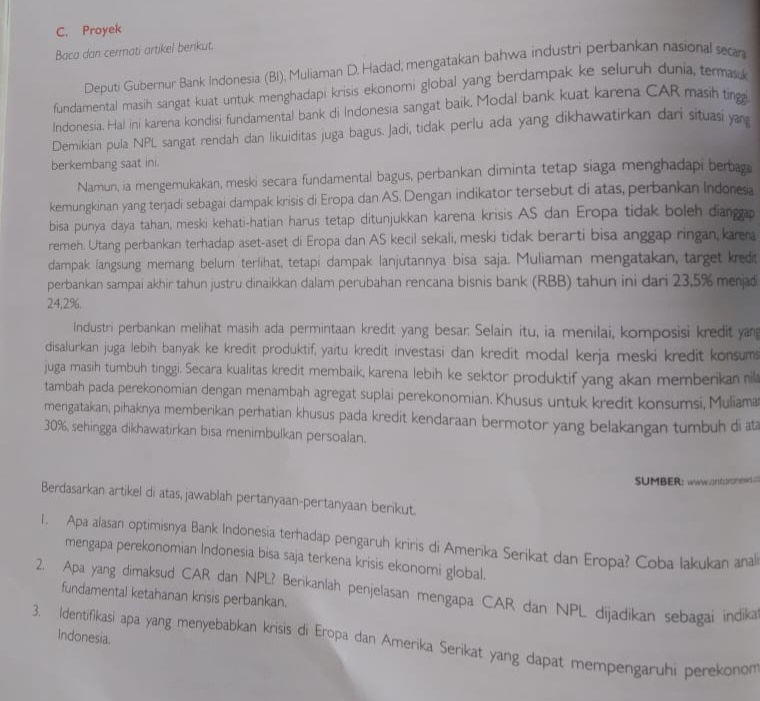 Berdasarkan artikel di atas, jawablah | StudyX