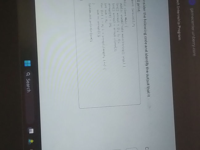 Consider the following code and identify the | StudyX