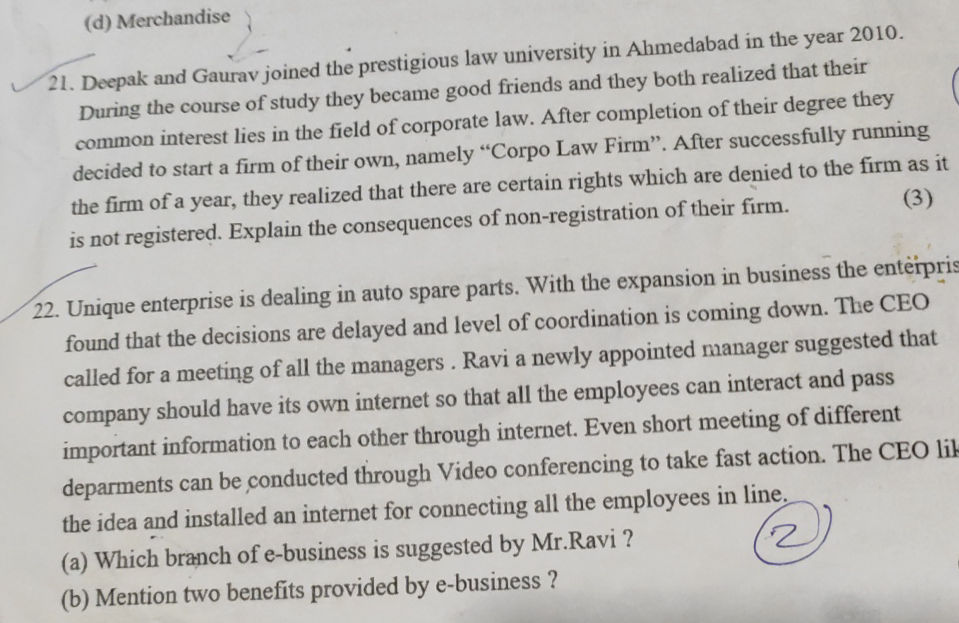 21. Deepak and Gaurav joined the prestigious | StudyX