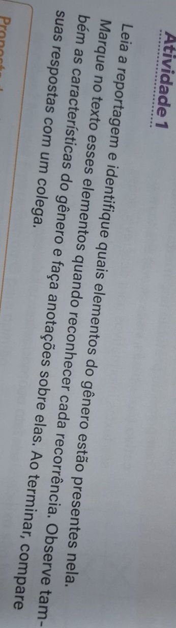 Atividade 1 Leia a reportagem e identifique | StudyX