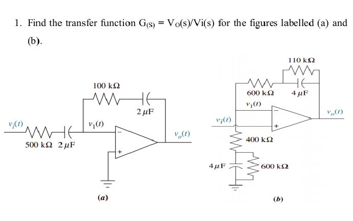 1. Find the transfer function $G(s) = | StudyX