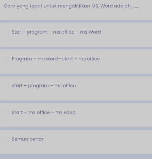Cara yang tepat untuk mengaktifkan MS. Word | StudyX