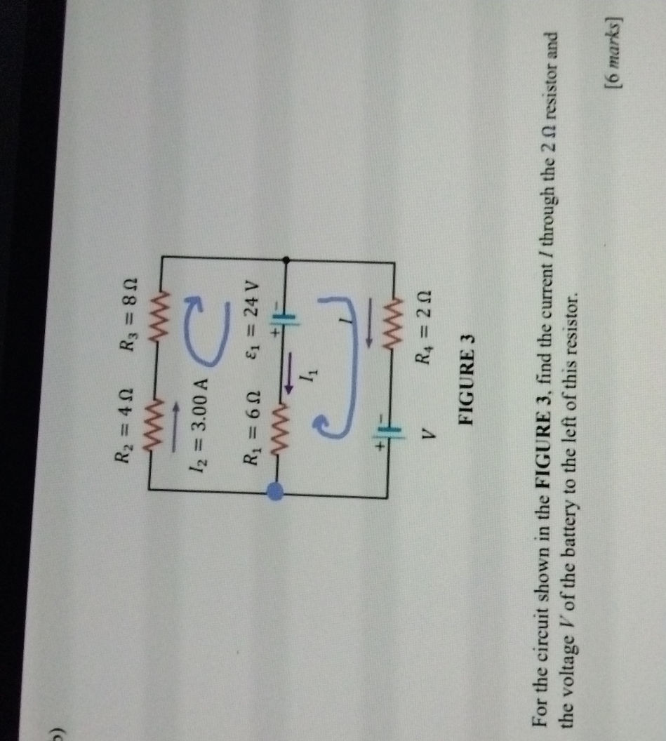 For the circuit shown in the FIGURE 3, find | StudyX