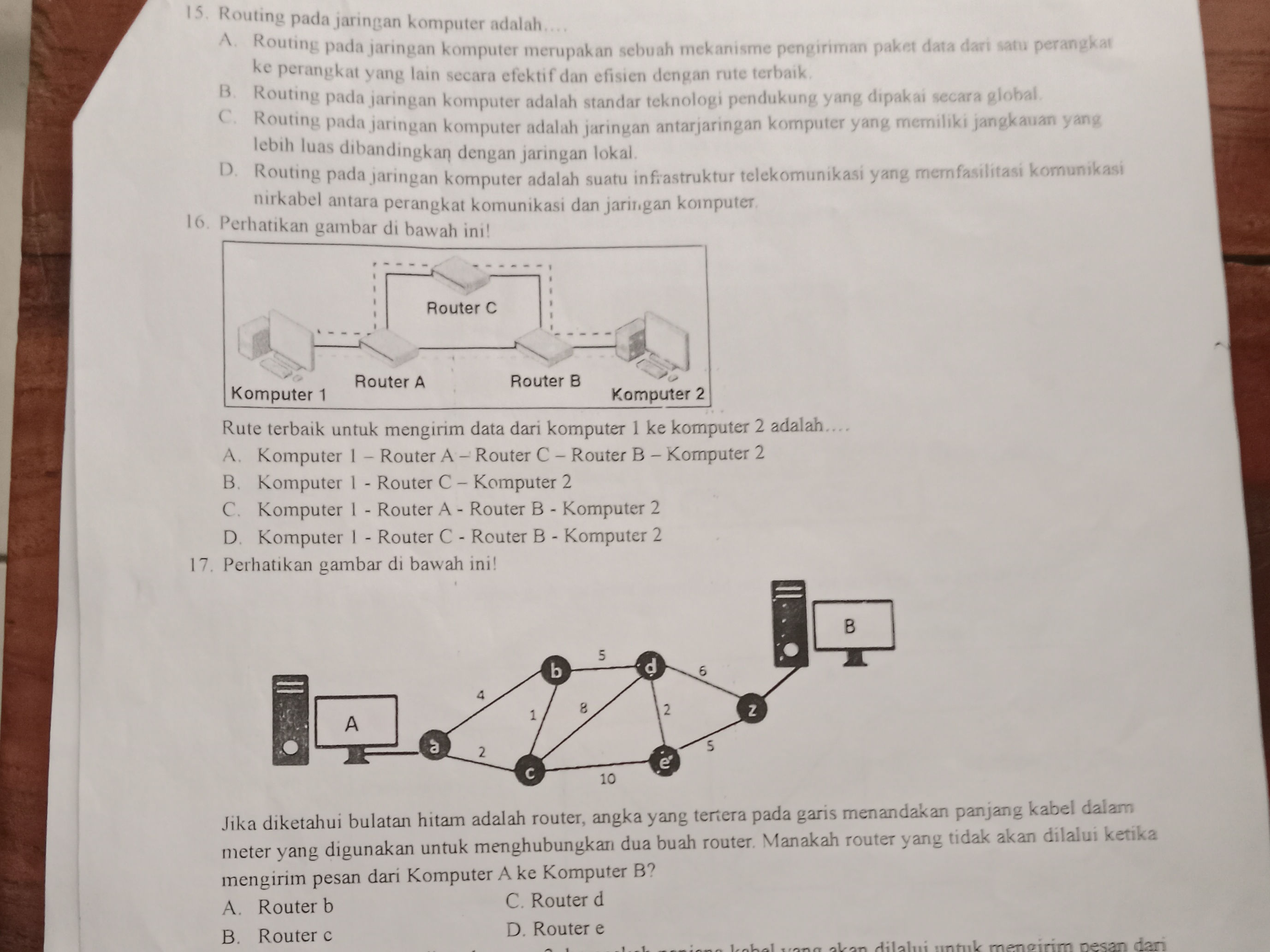15. Routing pada jaringan komputer | StudyX