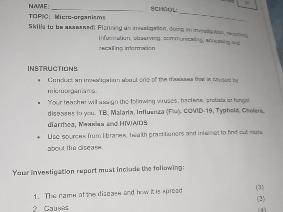 INSTRUCTIONS * Conduct an investigation | StudyX