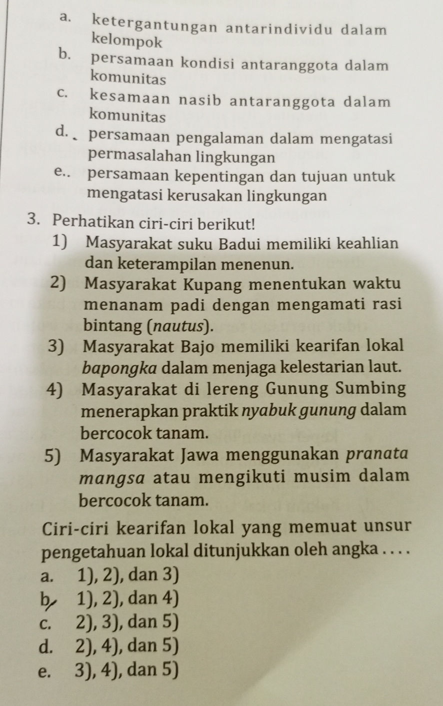 a. ketergantungan antarindividu dalam | StudyX