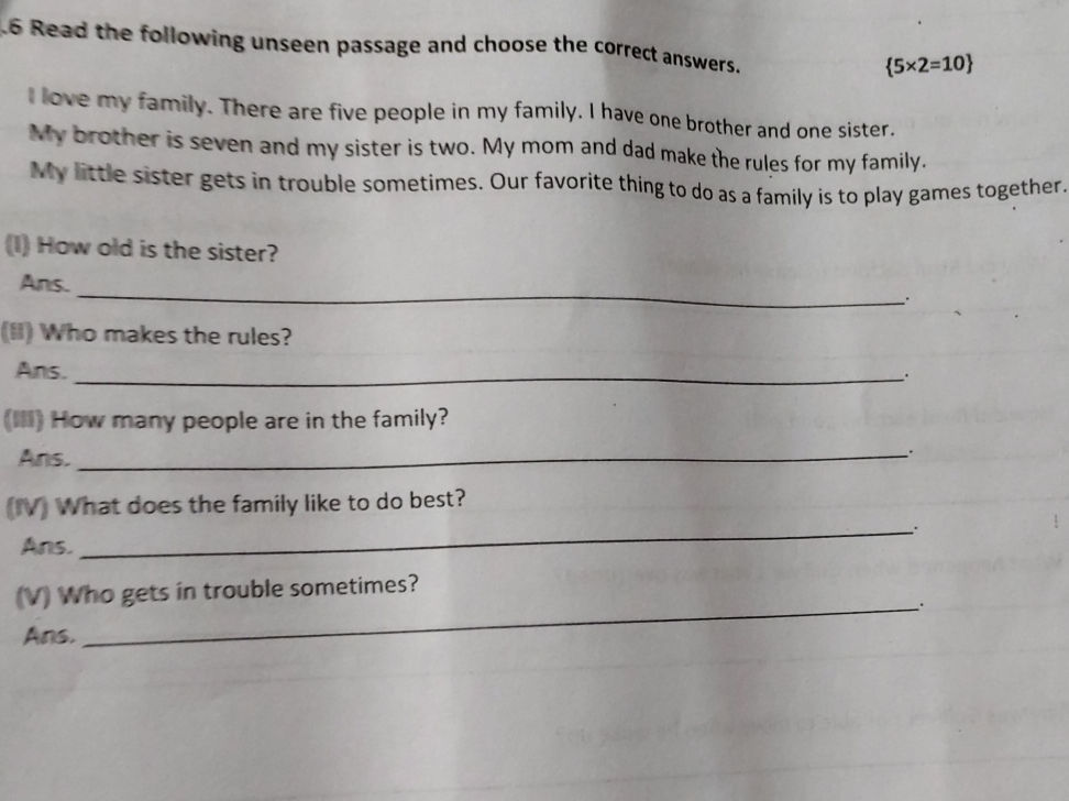 Read the following unseen passage and choose | StudyX