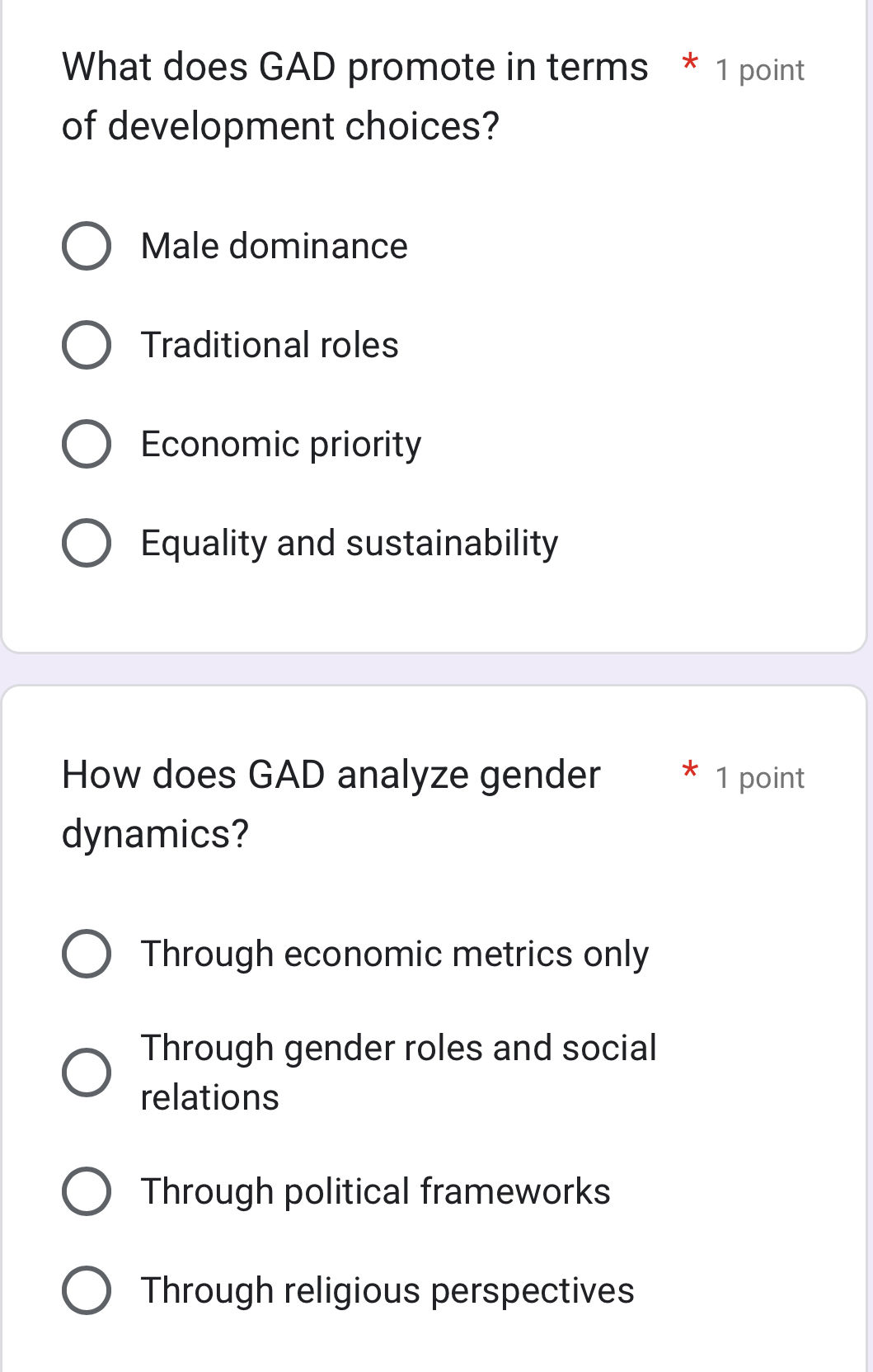 What does GAD promote in terms of | StudyX