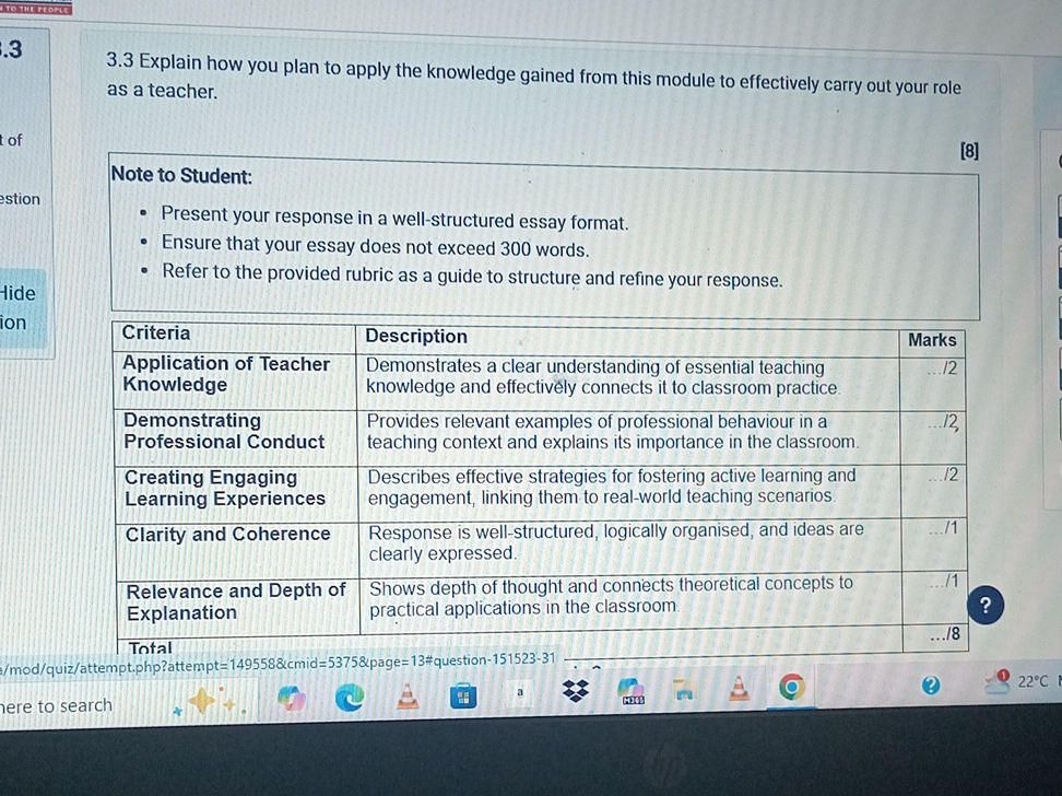 3 3.3 Explain how you plan to apply the | StudyX