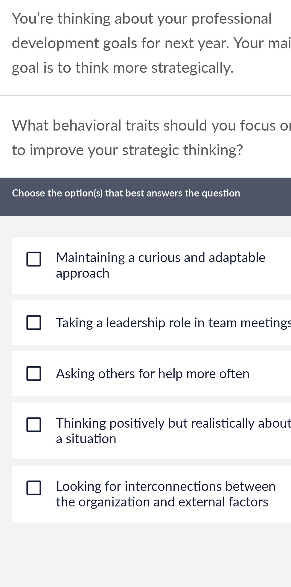 What behavioral traits should you focus on | StudyX