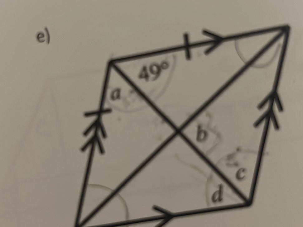 The image shows a parallelogram with angles | StudyX