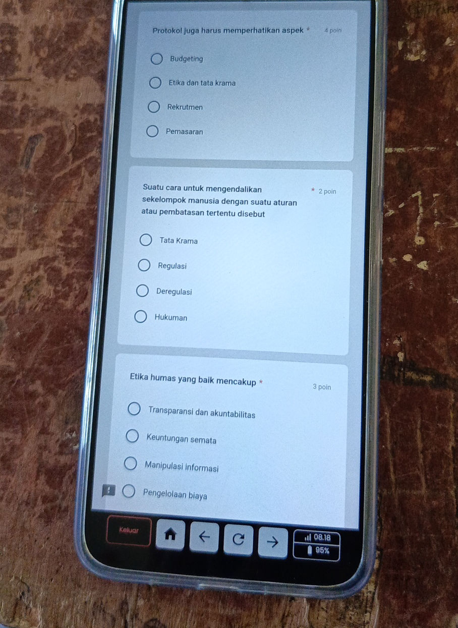 Protokol juga harus memperhatikan aspek * | StudyX