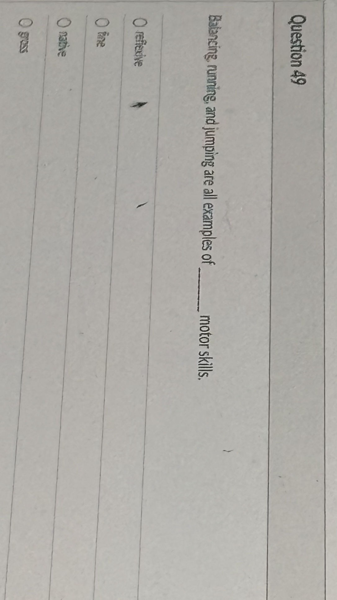 Balancing, running, and jumping are all | StudyX