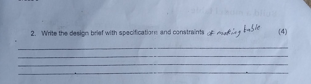 2. Write the design brief with | StudyX