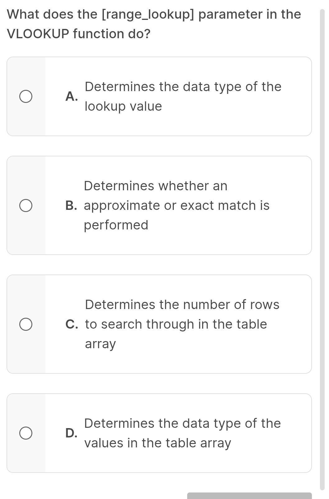 What does the [range_lookup] parameter in | StudyX