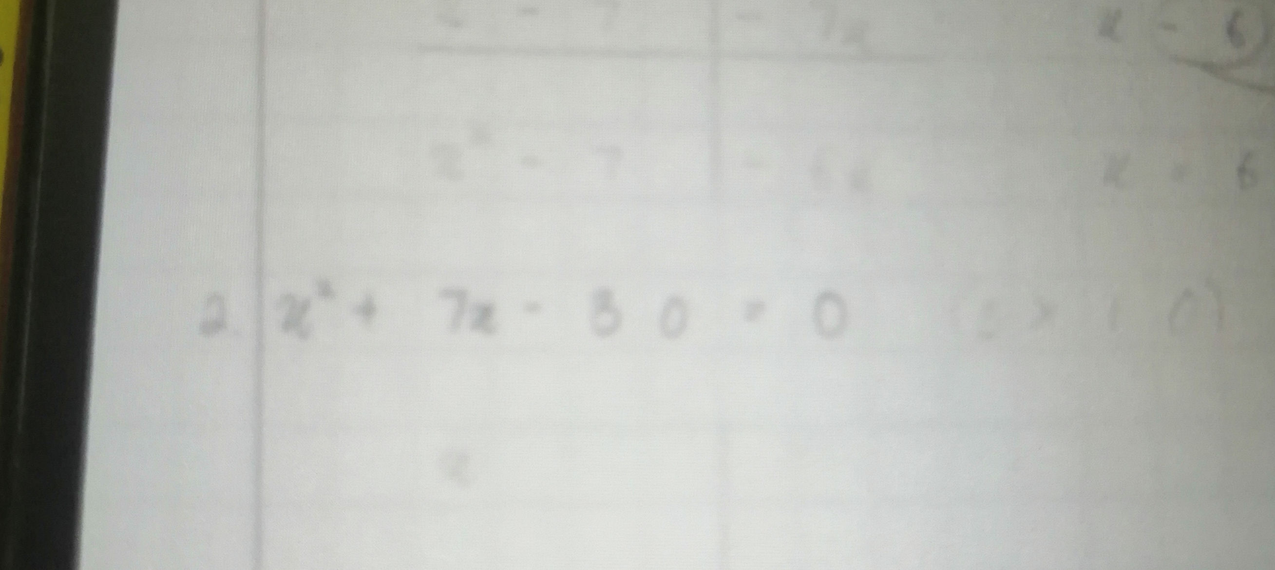 Solve quadratic equation $2x^2 + 7x - 30 = 0$ | StudyX