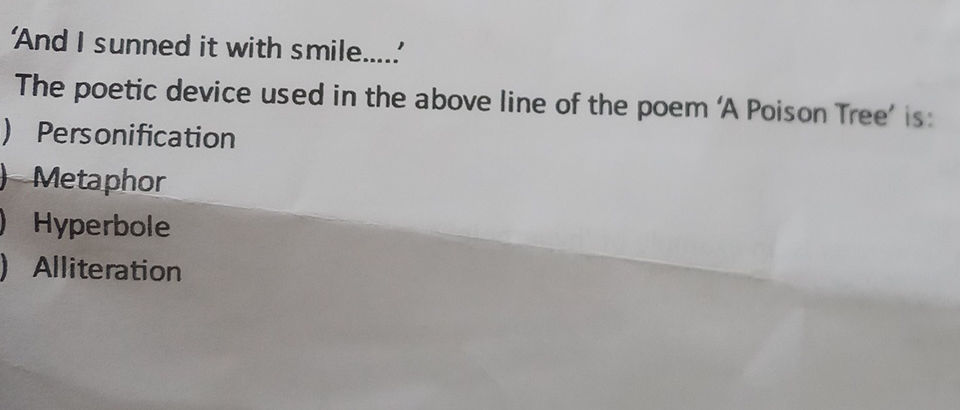 'And I sunned it with smile.....' The | StudyX