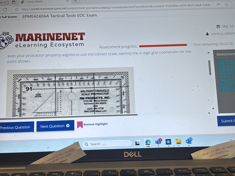 With your protractor properly aligned to use | StudyX
