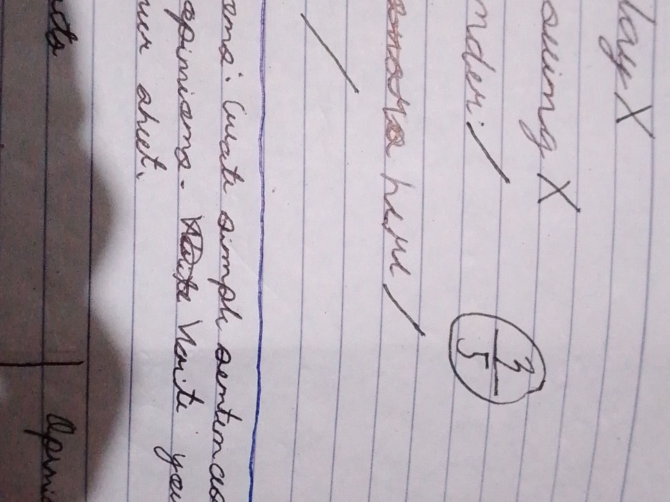 ans: Create simple sentences opinions. | StudyX