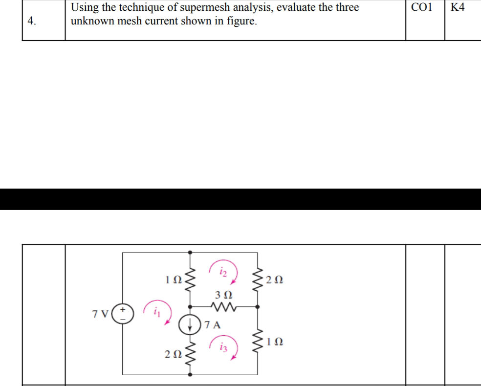 Using the technique of supermesh analysis, | StudyX