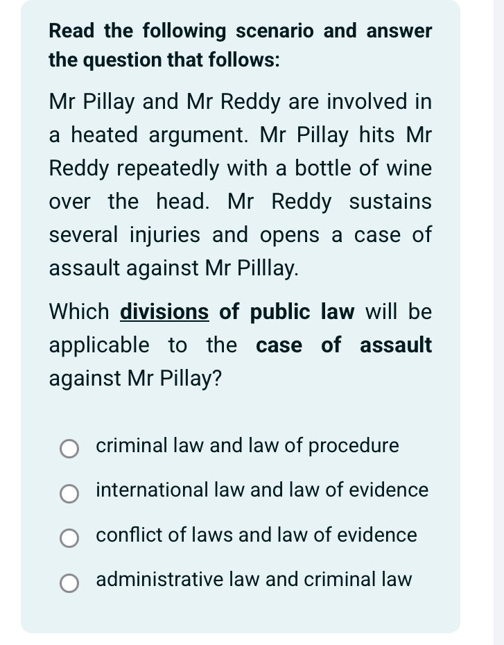Read the following scenario and answer the | StudyX