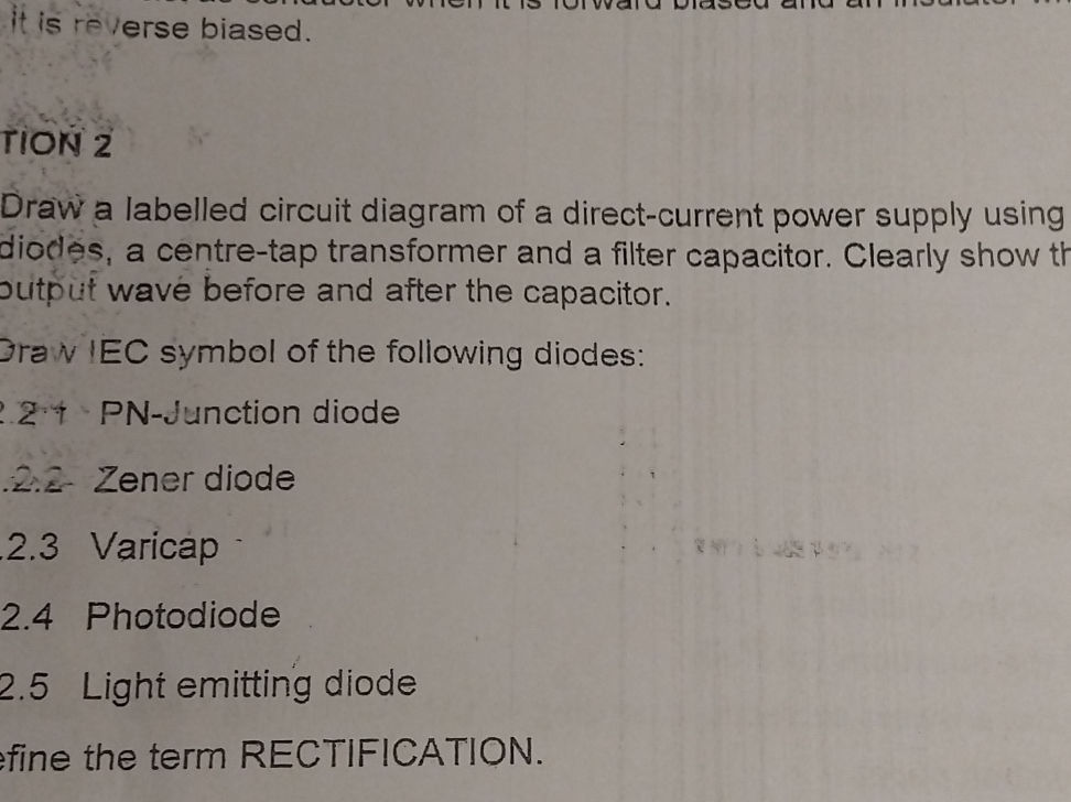 Draw a labelled circuit diagram of a | StudyX