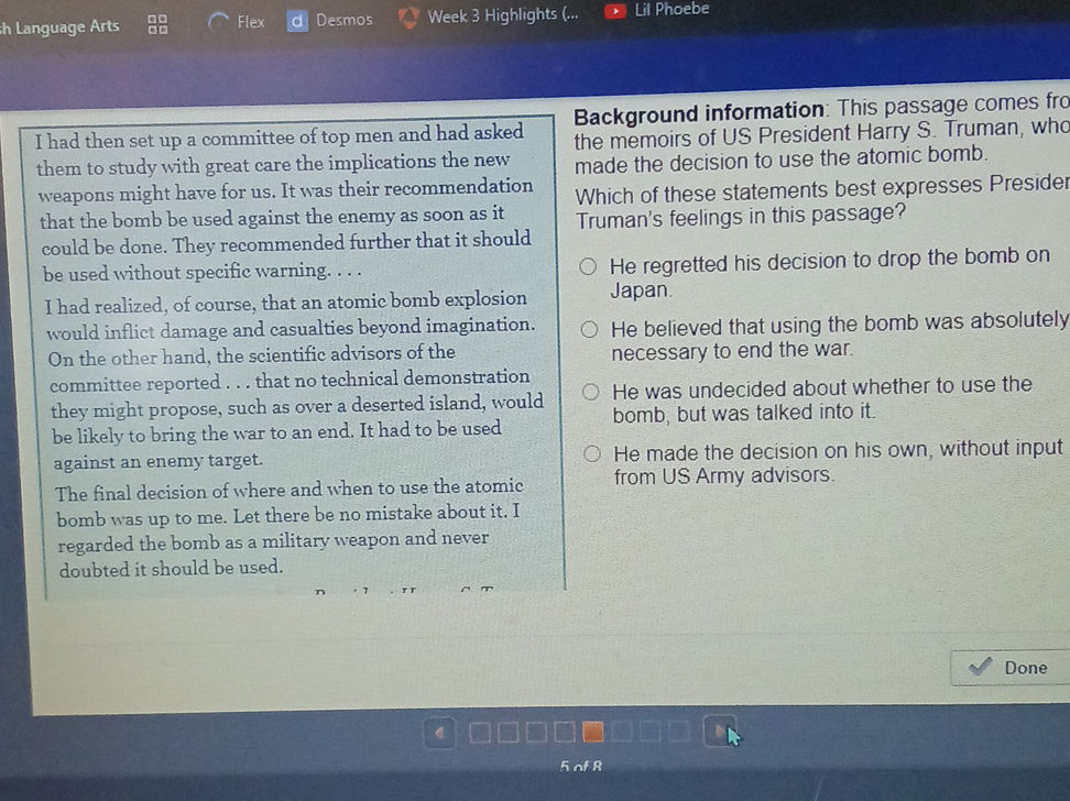 Background information: This passage comes | StudyX